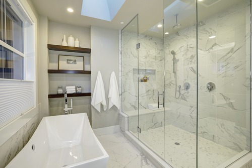 Is a Ceiling Shower Head Right For Your Bathroom? | AHS